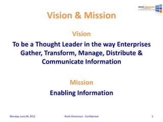 Ninth Dimension Corporate Overview | PPTX