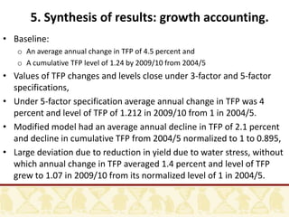 Trends in Total Factor Producitivity of Agriculture | PPTX