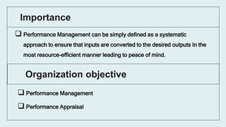 Performance Management and Appraisal of Kazi & Kazi Tea Estate (KKTE ...