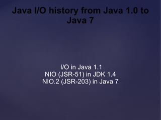 NIO.2, the I/O API for the future | PPT