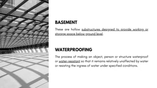 Basement Waterproofing (Foundation Engineering) | PDF