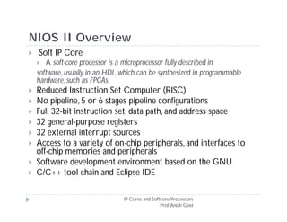 Nios2 and ip core | PDF