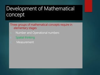 Learning Mathematics at Elementary level | PPTX