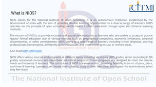 Nios Admission 2023 | PDF