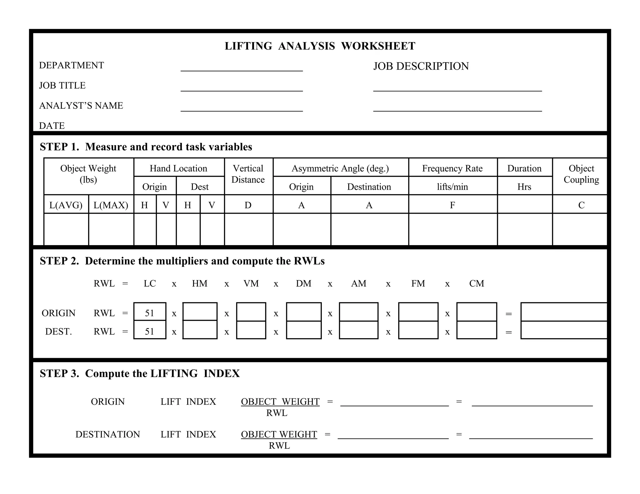 Niosh lg forms | PDF