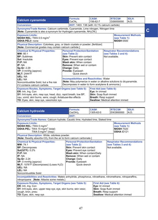 NIOSH Guía de Bolsillo sobre Riesgos Químicos | PDF
