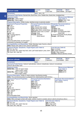 NIOSH Guía de Bolsillo sobre Riesgos Químicos | PDF