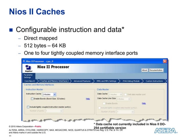 Overview Of Nios Ii Embedded Processor Ppt