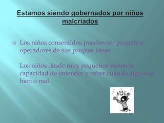 Rebeldía infantil. | PPT