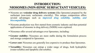 Niosome An Non-Ionic Surfactant Vesicles.pptx