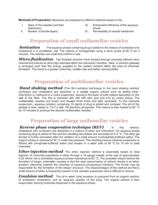 Niosomes | DOCX