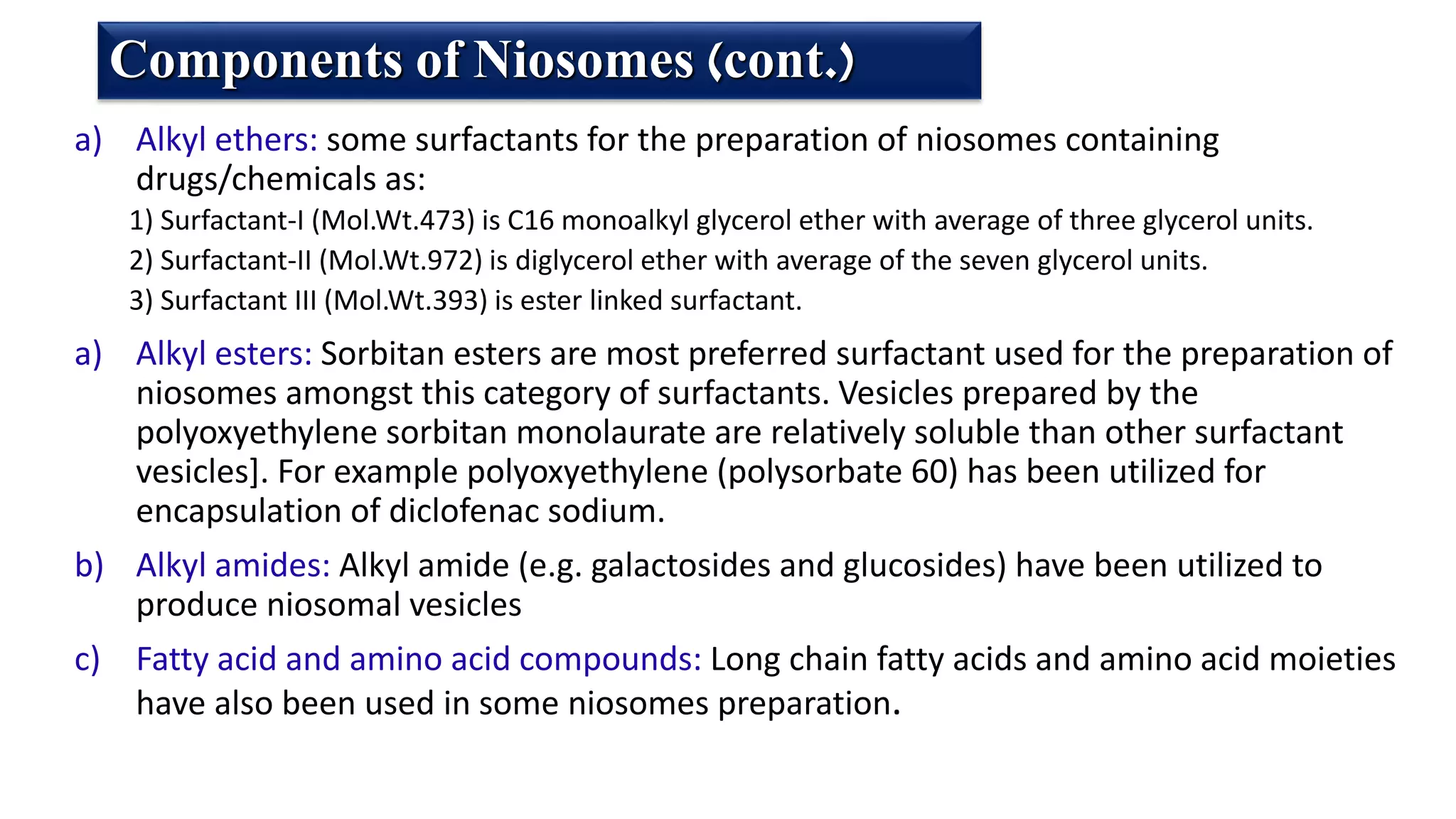 Niosomes | PPTX