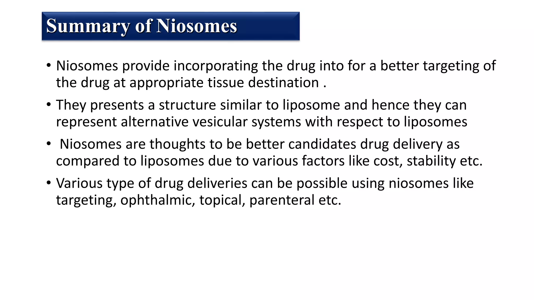 Niosomes | PPTX