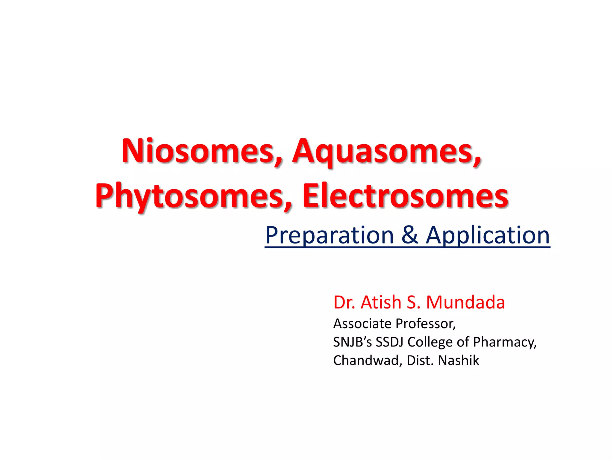 Niosomes | PPTX