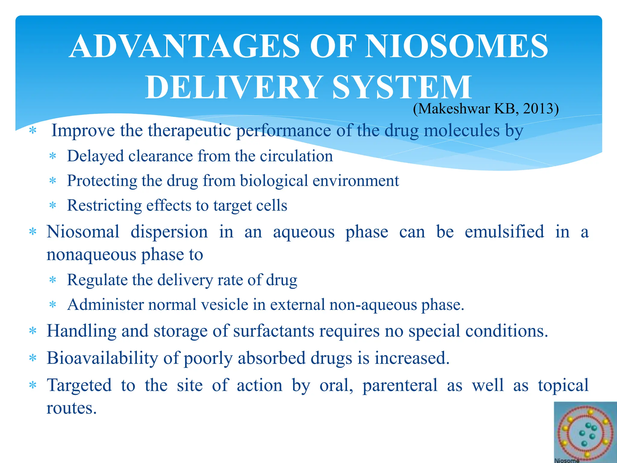 niosomes. Non-Ionic Surfactant Vesicles (Niosomes) | PPTX