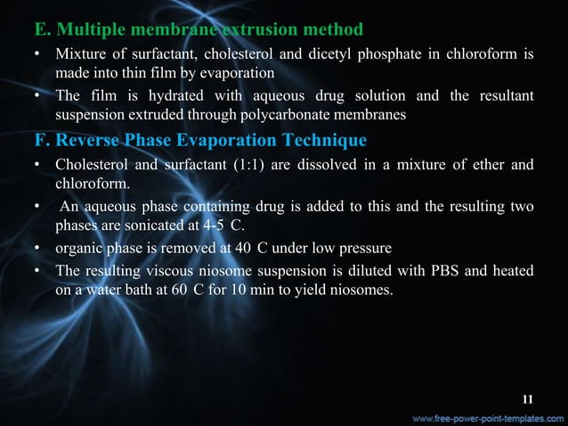 Niosomes by vbr | PPT