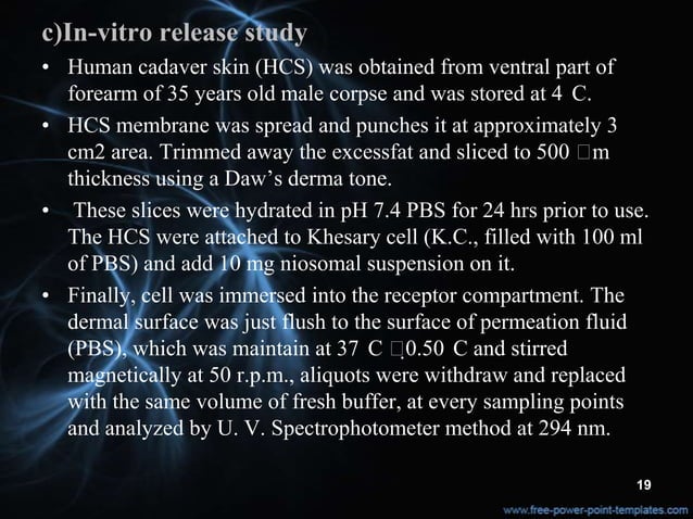 Niosomes by vbr | PPT