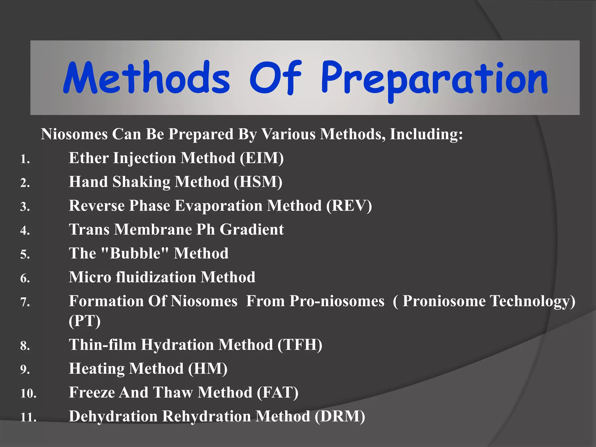 Niosomes ppt | PPTX