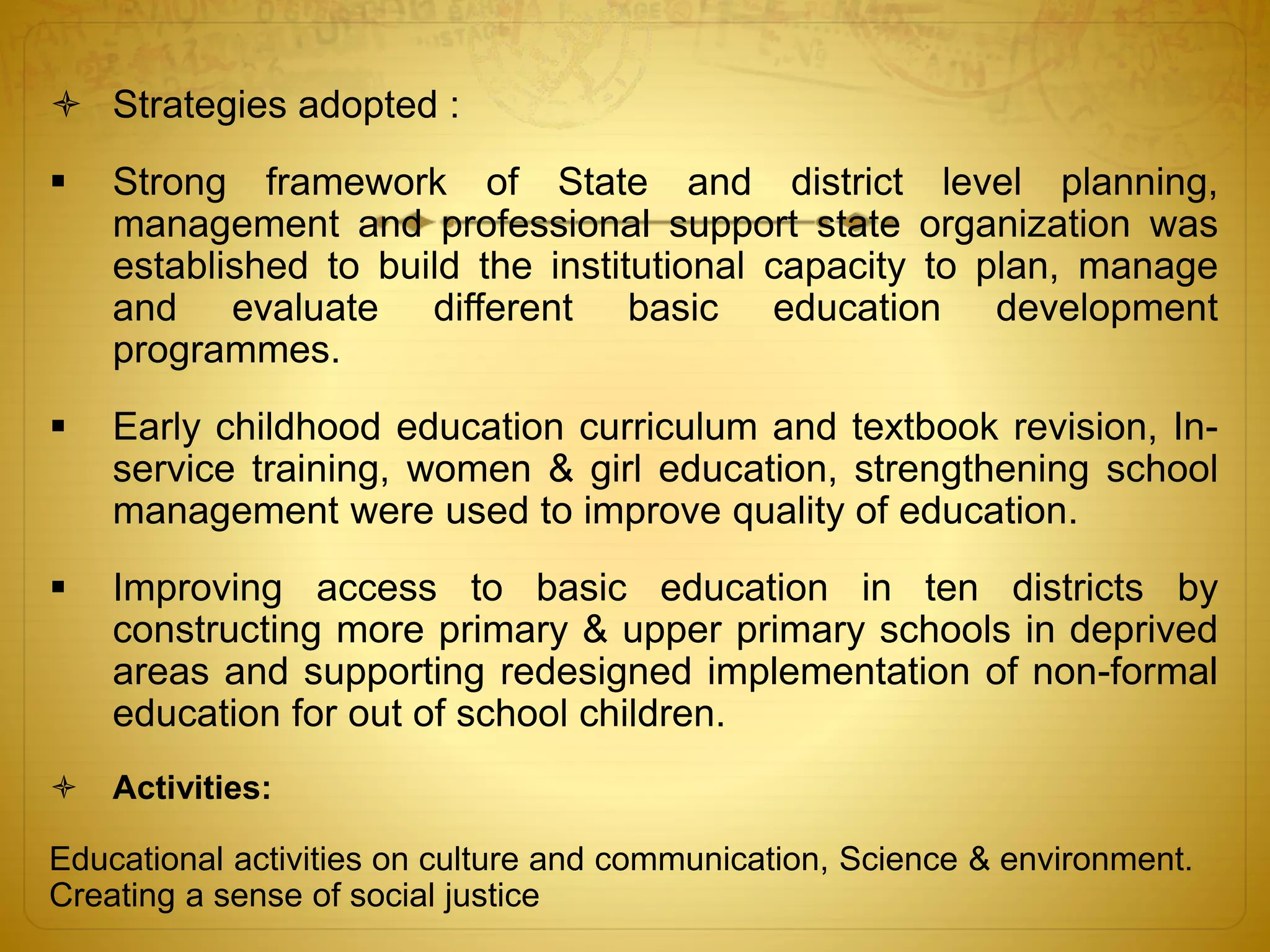 Universalisation of Elementary Education | PPTX