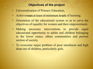 Universalisation of Elementary Education | PPTX