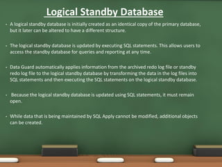 DataGuard - Oracle's Time Machine | PDF | Databases | Computer Software and Applications