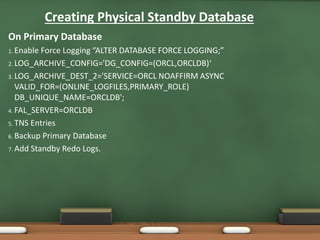 DataGuard - Oracle's Time Machine | PDF | Databases | Computer Software and Applications