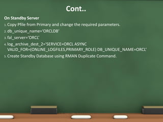 DataGuard - Oracle's Time Machine | PDF | Databases | Computer Software and Applications
