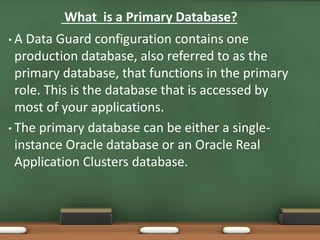 DataGuard - Oracle's Time Machine | PDF | Databases | Computer Software and Applications