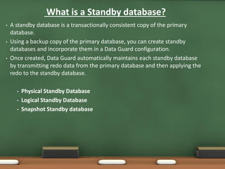 DataGuard - Oracle's Time Machine | PDF | Databases | Computer Software ...