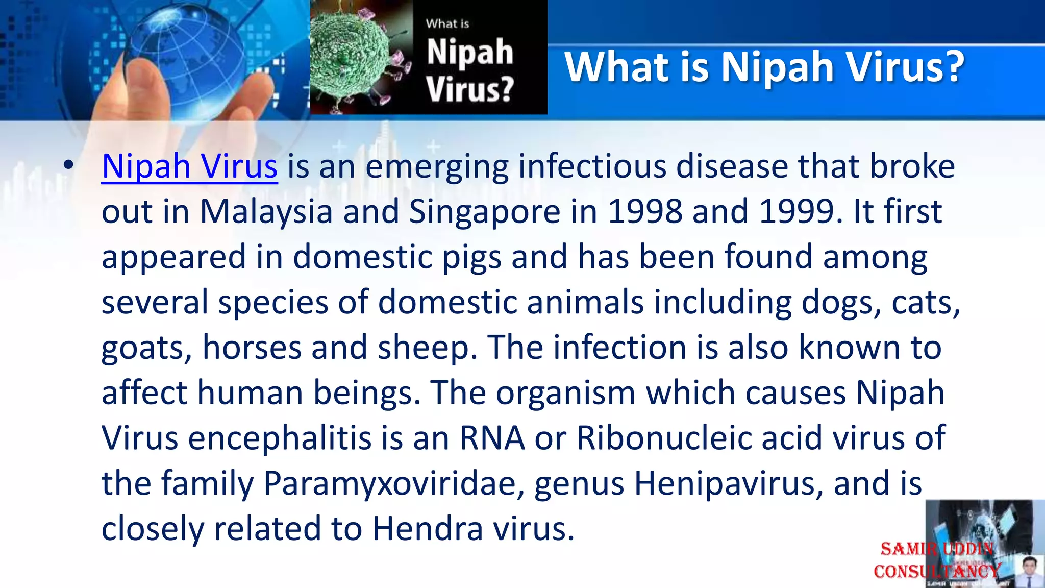 Nipah Virus: All You Need To Know About This Deadly Virus|Nipah Virus Explained | PPTX