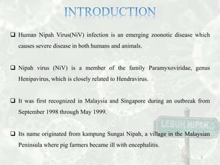 Nipah virus ppt | PPTX