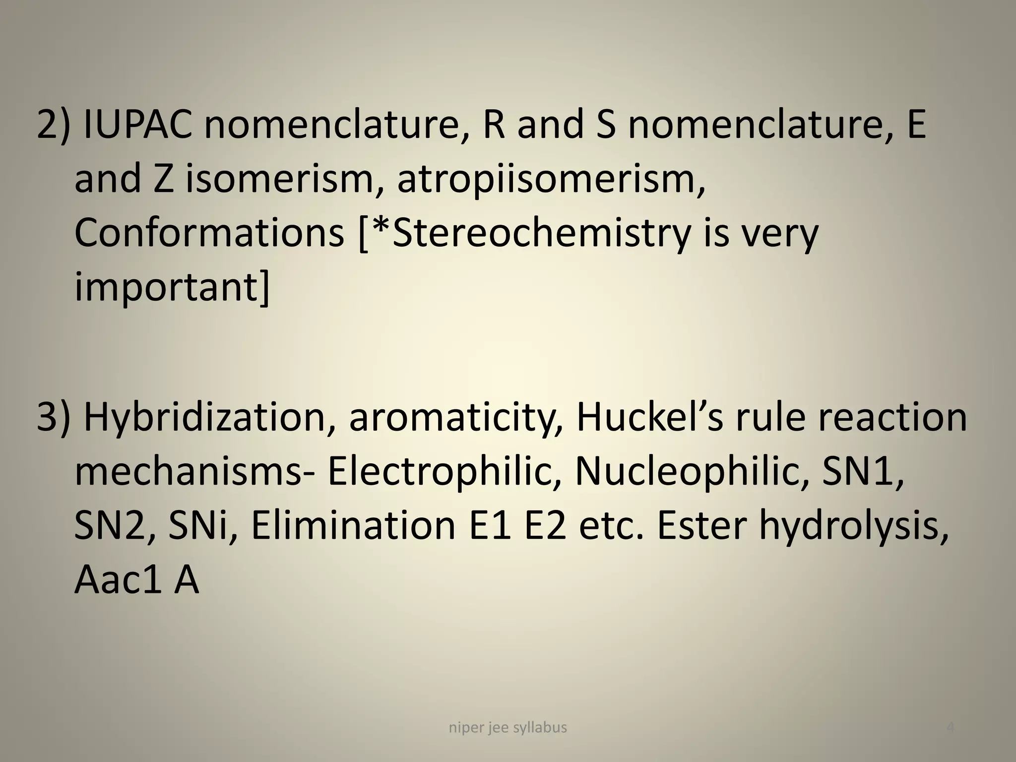 Niper jee syllabus | PPTX