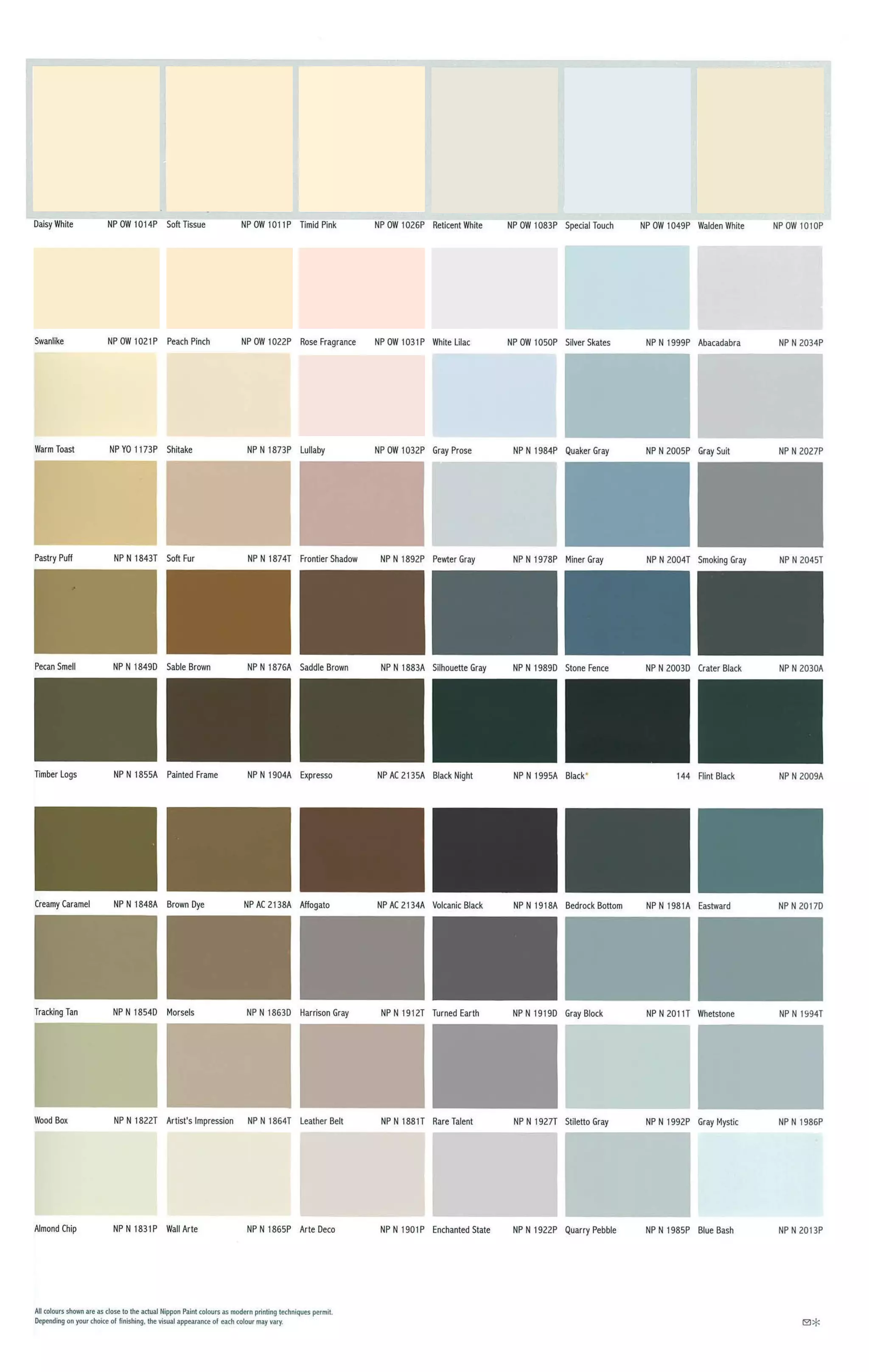 Nippon Paint Colour Card Colours of Life for Interior & Exterior | PDF