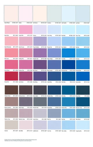 Nippon Paint Colour Card Colours of Life for Interior & Exterior | PDF