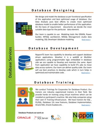 Nippon its companyprofile-db-services | PDF | Databases | Computer ...