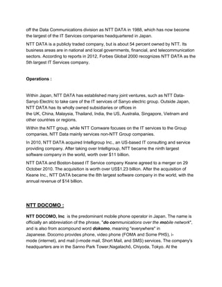Nippon telegraph and telephone corporation | PDF