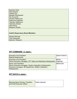 Nippon telegraph and telephone corporation | PDF