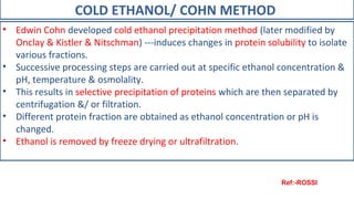 Plasma fractionation | PPT