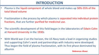 Plasma fractionation | PPT
