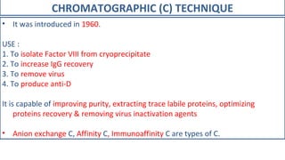 Plasma fractionation | PPT