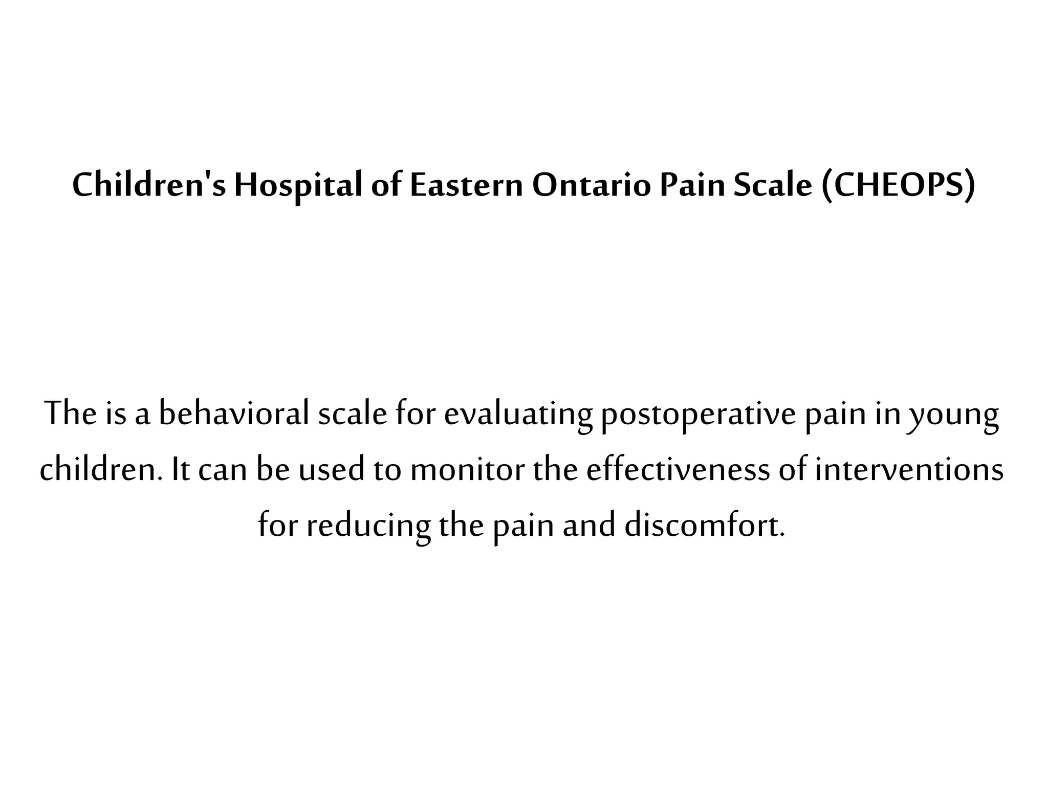 Neonatal Infants Pain Scale (NIPS) | PPTX