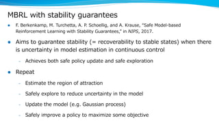 Model-Based Reinforcement Learning @NIPS2017 | PDF