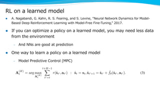 Model-Based Reinforcement Learning @NIPS2017 | PDF