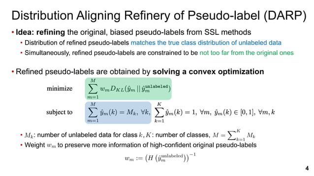 Distribution Aligning Refinery of Pseudo-label for Imbalanced Semi-supervised Learning | PDF