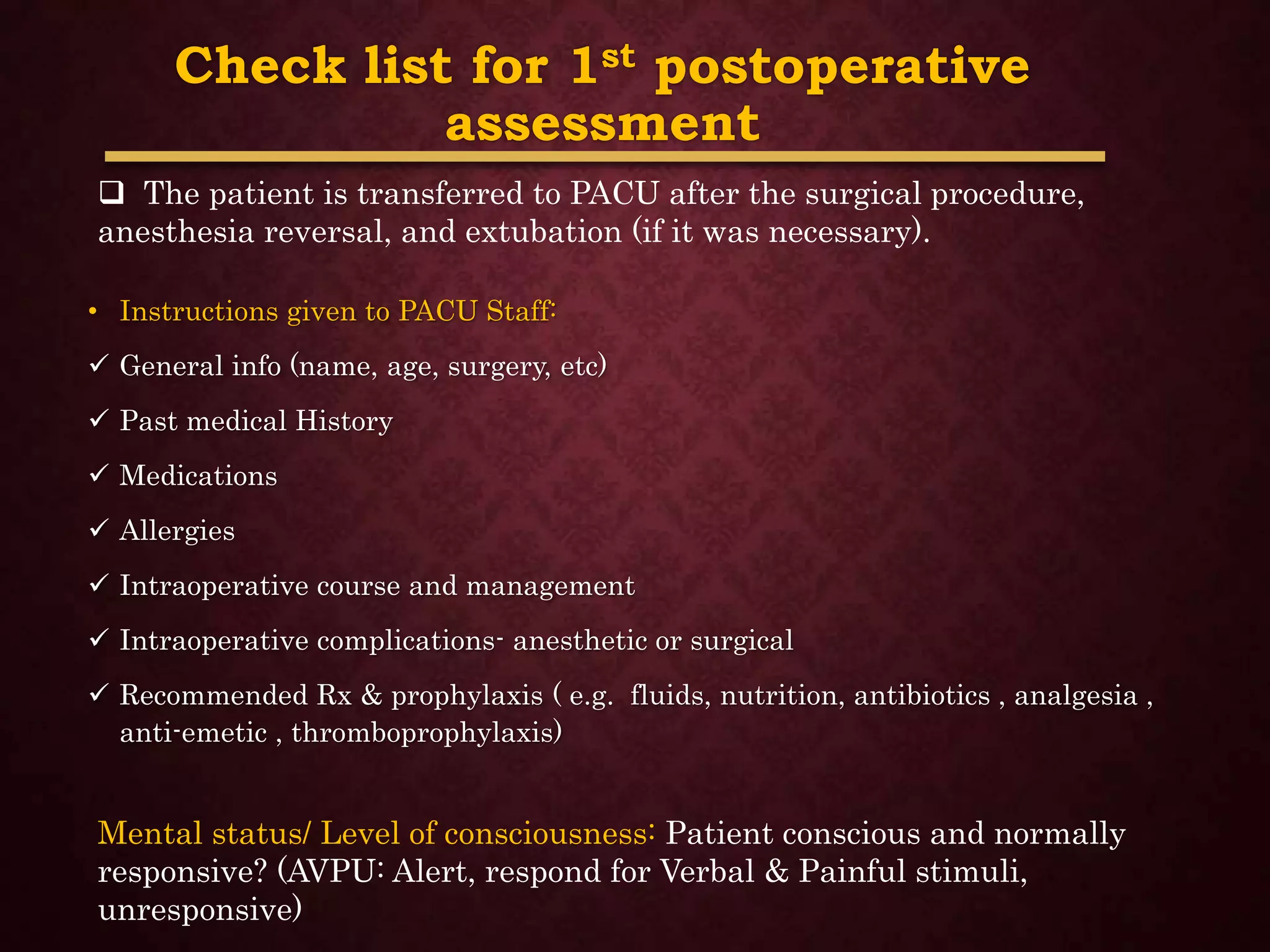 Post-operative care by Dr Nipun Bansal | PPT