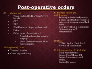 Post-operative care by Dr Nipun Bansal | PPT