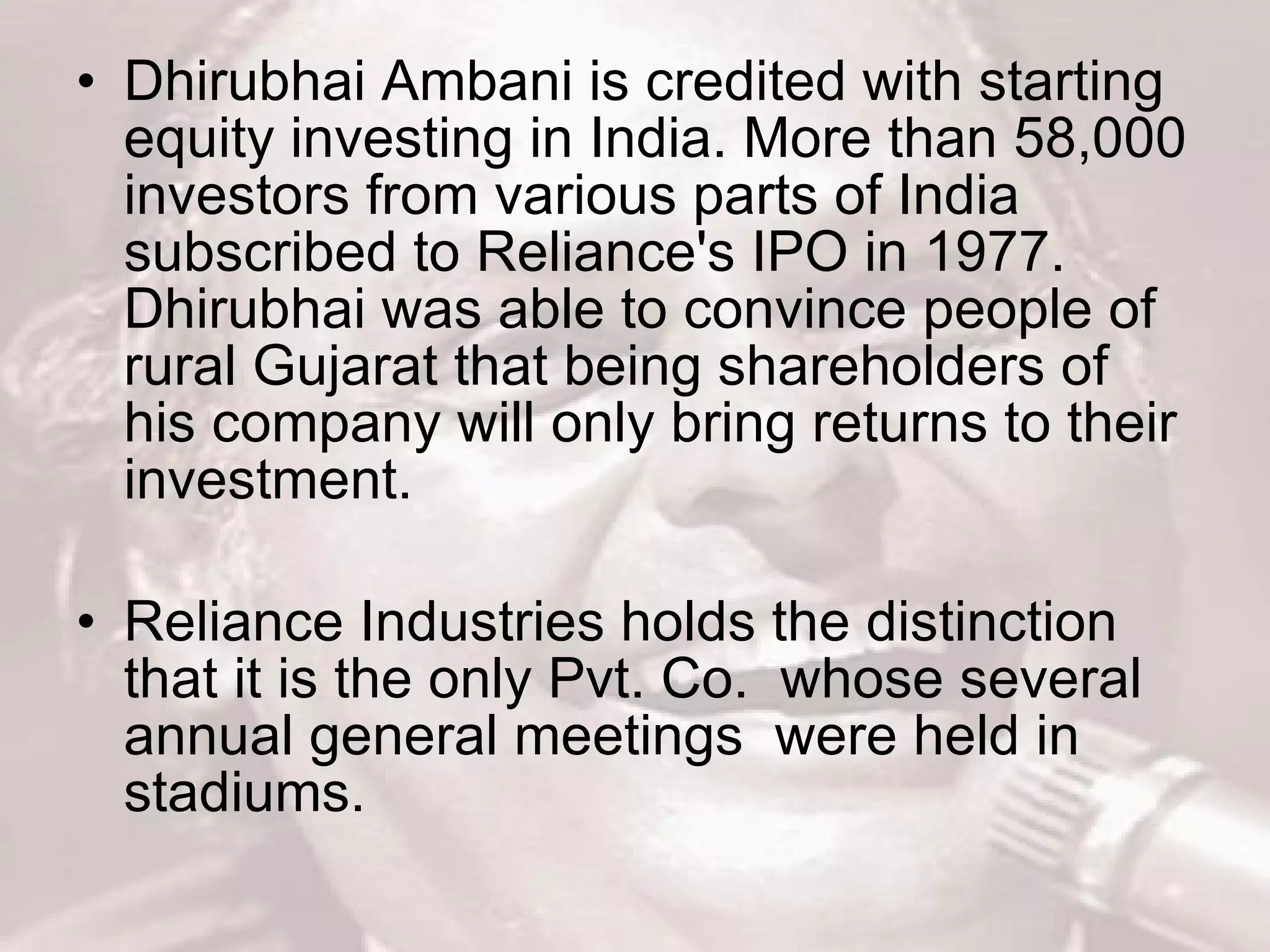 Niraj Dhirubhai Ambani | PPT