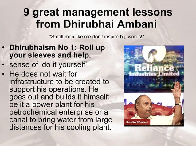 Niraj Dhirubhai Ambani | PPT