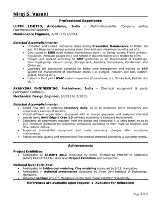 Niraj mech cv (1) | PDF