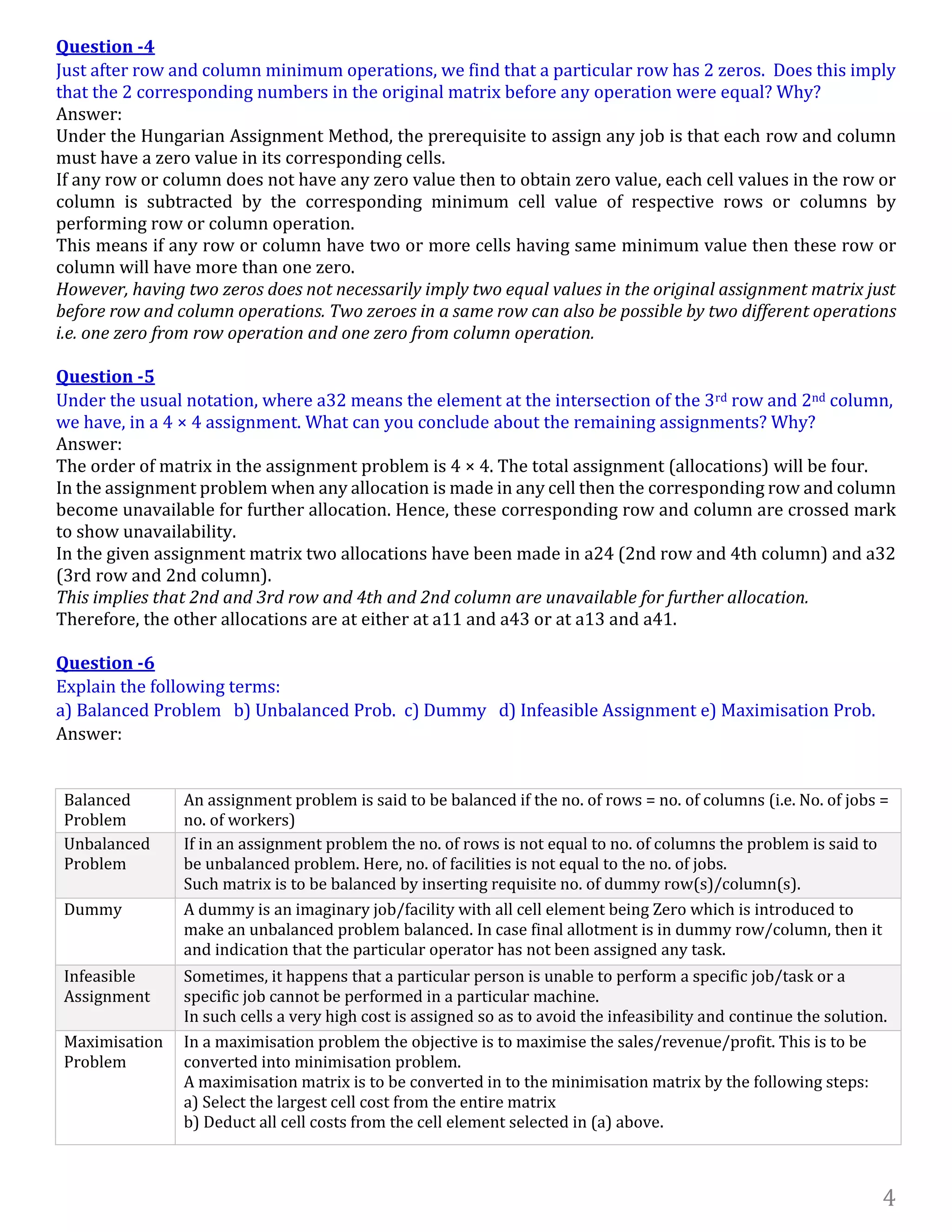 Assignment Chapter - Q & A Compilation by Niraj Thapa | PDF